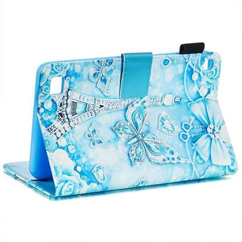 Tower Butterfly Matte Leather Wallet Tablet Case for Amazon Fire 7 ...