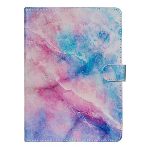Blue Pink Marble Smooth Leather Tablet Wallet Case for Amazon Kindle ...
