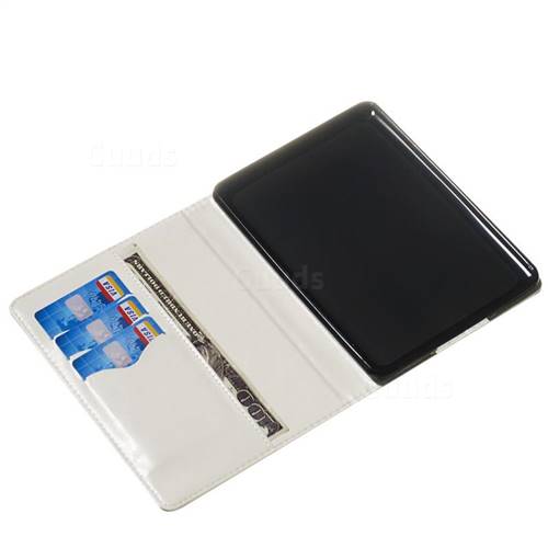 Blue Pink Marble Smooth Leather Tablet Wallet Case for Amazon Kindle ...