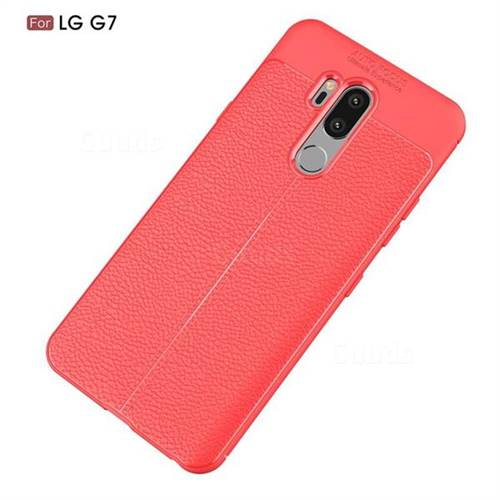 Luxury Auto Focus Litchi Texture Silicone TPU Back Cover for LG G7 ...