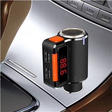 Wireless Bluetooth In-Car FM Transmitter Kit USB Car Charger LED ...