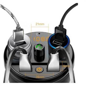 Cup-shaped Multi-function In-Car Bluetooth FM Hands-free Transmitter ...