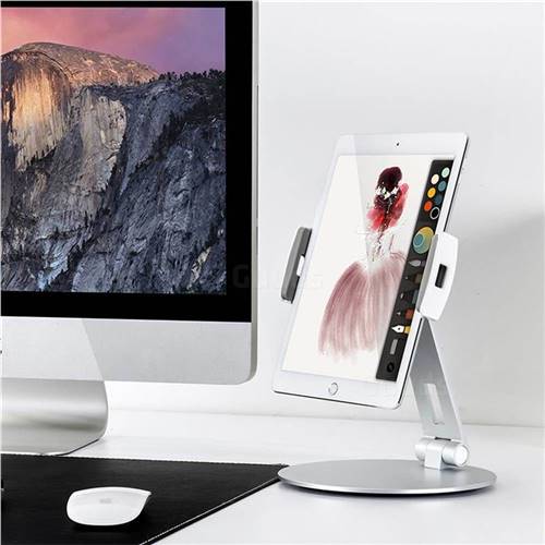 Universal Desk Setup 360 Rotating Aluminum Alloy Smartphone Tablet ...
