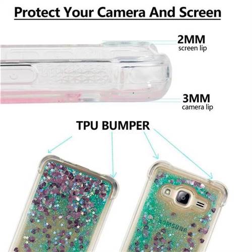 Dynamic Liquid Glitter Sand Quicksand TPU Case for Samsung Galaxy J3 ...