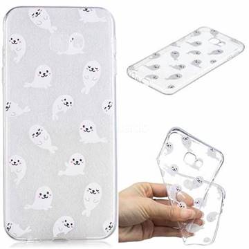 White Sea Lions Super Clear Soft TPU Back Cover for Samsung Galaxy J4 ...