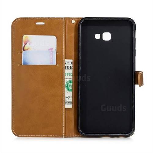 Jeans Cowboy Denim Leather Wallet Case for Samsung Galaxy J4 Plus(6.0 ...