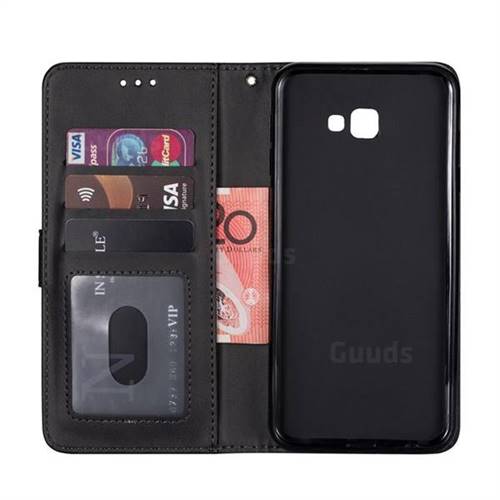 Retro Calfskin Zipper Leather Wallet Case Cover for Samsung Galaxy J4 ...