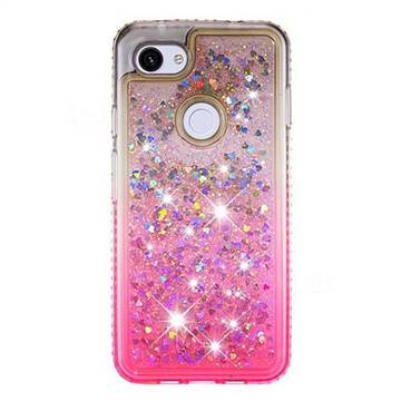 Diamond Frame Liquid Glitter Quicksand Sequins Phone Case for Google ...