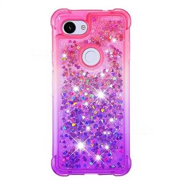 Rainbow Gradient Liquid Glitter Quicksand Sequins Phone Case for Google ...