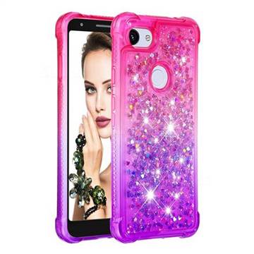 Rainbow Gradient Liquid Glitter Quicksand Sequins Phone Case for Google ...