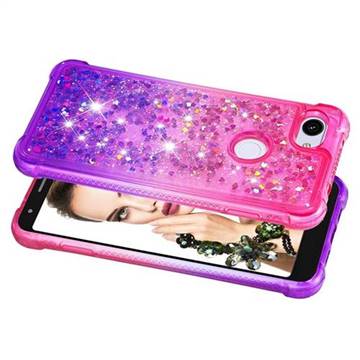 Rainbow Gradient Liquid Glitter Quicksand Sequins Phone Case for Google ...