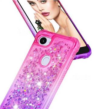 Rainbow Gradient Liquid Glitter Quicksand Sequins Phone Case for Google ...