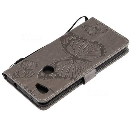 Embossing 3D Butterfly Leather Wallet Case for Google Pixel 3A XL ...