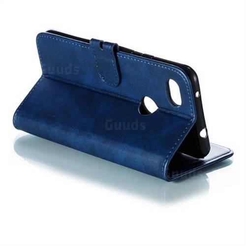 Embossing Happy Cat Leather Wallet Case for Google Pixel 3A XL - Blue ...