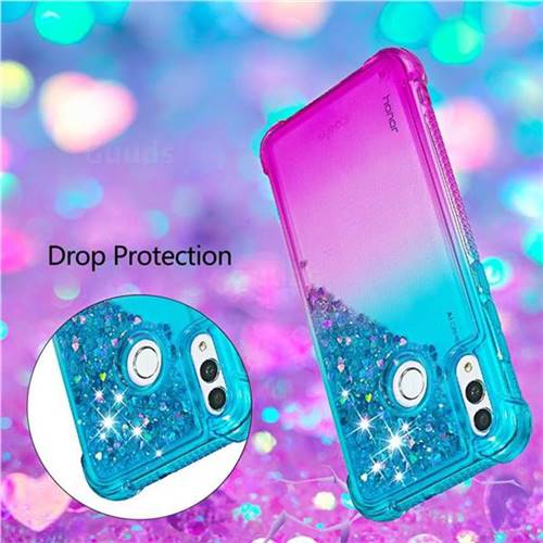 Rainbow Gradient Liquid Glitter Quicksand Sequins Phone Case for Huawei ...