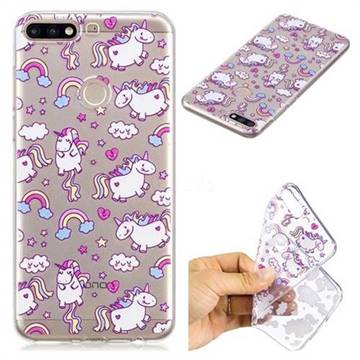 Bobby Pony Super Clear Soft TPU Back Cover for Huawei Honor 7C - Back ...