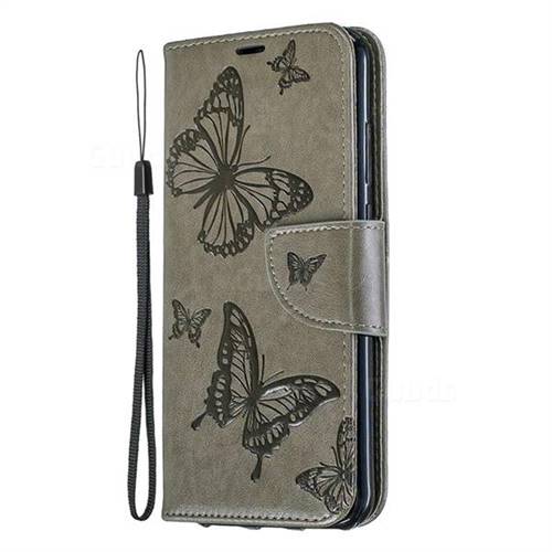 Embossing Double Butterfly Leather Wallet Case for Huawei Honor 8A ...