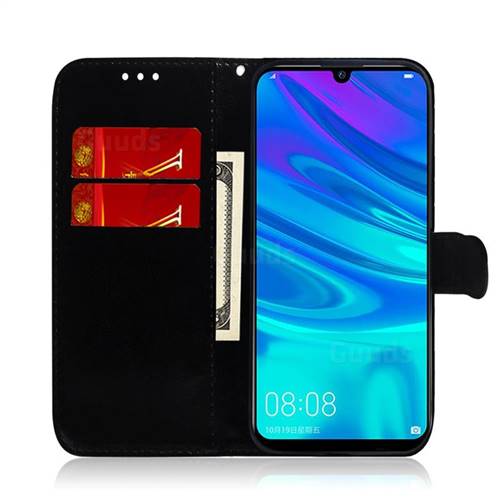 Laser Circle Shining Leather Wallet Phone Case for Huawei Honor 9X ...