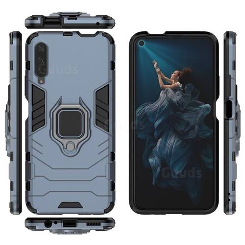 Black Panther Armor Metal Ring Grip Shockproof Dual Layer Rugged Hard ...
