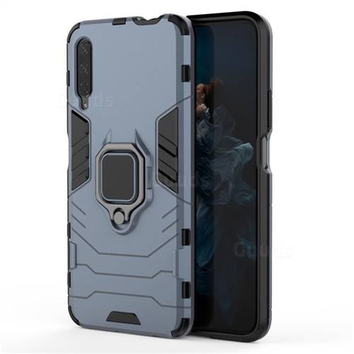 Black Panther Armor Metal Ring Grip Shockproof Dual Layer Rugged Hard ...
