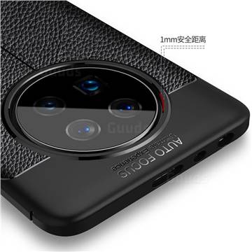 Luxury Auto Focus Litchi Texture Silicone TPU Back Cover for Huawei ...