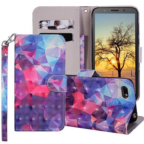 Colored Diamond 3D Painted Leather Phone Wallet Case Cover for Huawei ...