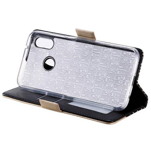 Luxury Lace Zipper Stitching Leather Phone Wallet Case for Huawei Y7 ...