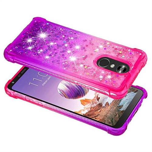 Rainbow Gradient Liquid Glitter Quicksand Sequins Phone Case for LG ...