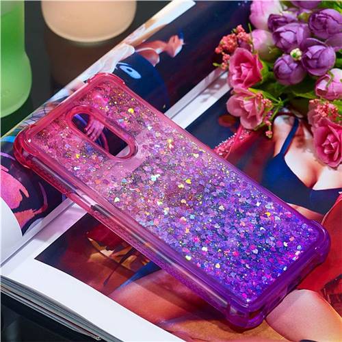 Rainbow Gradient Liquid Glitter Quicksand Sequins Phone Case for LG ...