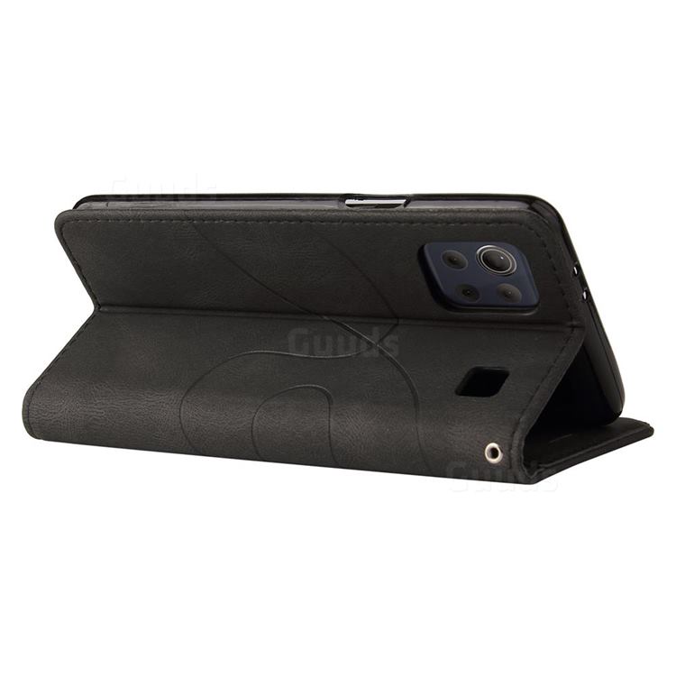 Luxury Two-color Stitching Leather Wallet Case Cover for LG K92 5G ...