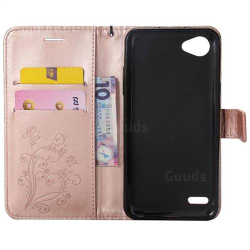 Embossing 3D Butterfly Leather Wallet Case for LG Q6 (LG G6 Mini ...