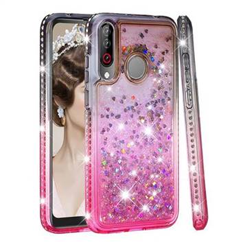 Diamond Frame Liquid Glitter Quicksand Sequins Phone Case for LG W30 ...