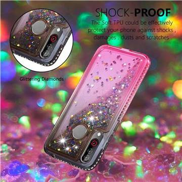 Diamond Frame Liquid Glitter Quicksand Sequins Phone Case for LG W30 ...