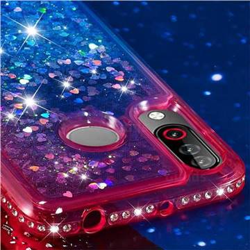 Diamond Frame Liquid Glitter Quicksand Sequins Phone Case for LG W30 ...