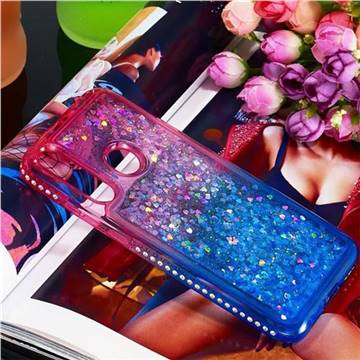 Diamond Frame Liquid Glitter Quicksand Sequins Phone Case for LG W30 ...