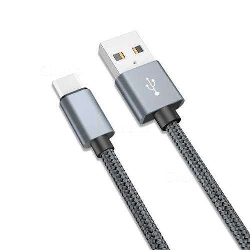 1m Metal Weaving Type-C Data Charging Cable USB C to USB A Cable ...