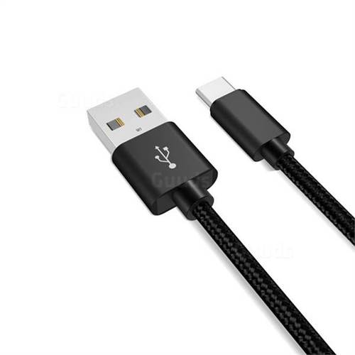 20cm Short Metal Weaving Type-C Data Charging Cable USB C to USB A ...