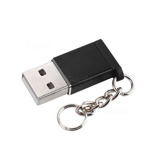 Keychain Aluminum Alloy Type-C Female to USB A Male Connector Adapter ...