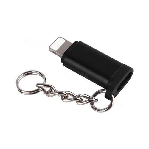 Keychain Aluminum Alloy Type-C Female to 8 Pin Male Connector Adapter ...