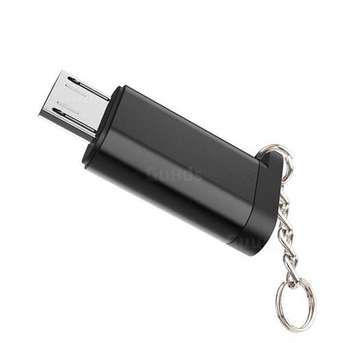 Keychain Aluminum Alloy Type-C Female to Micro USB Male Connector ...