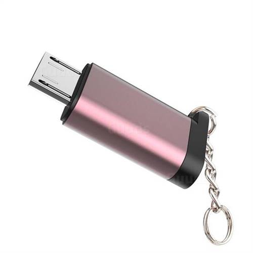 Keychain Aluminum Alloy Type-C Female to Micro USB Male Connector ...