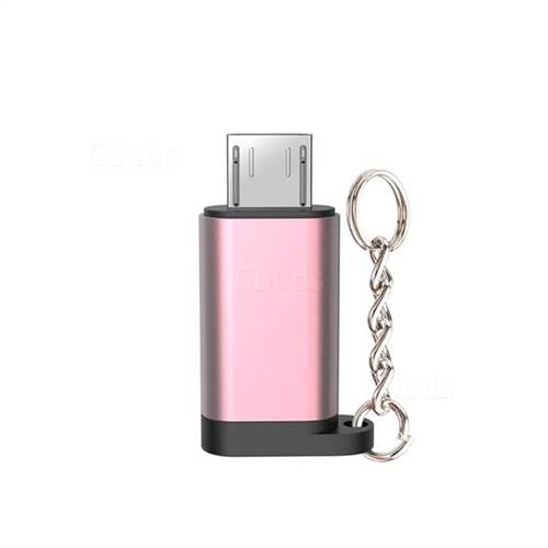 Keychain Aluminum Alloy Type-C Female to Micro USB Male Connector ...