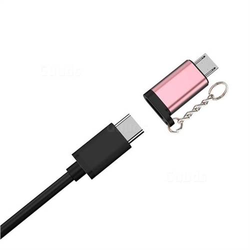 Keychain Aluminum Alloy Type-C Female to Micro USB Male Connector ...