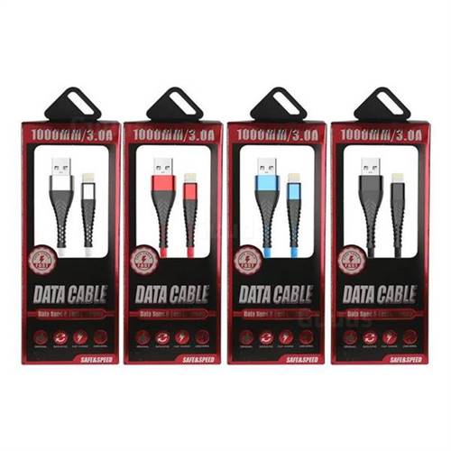 Fish Bone Line 100cm 3.0A Fast Soft Type-C Data Charging Cable - Blue ...