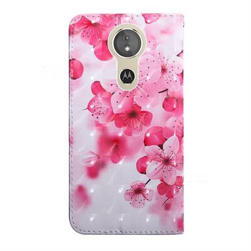Peach Blossom 3D Painted Leather Wallet Case for Motorola Moto E5 Play ...