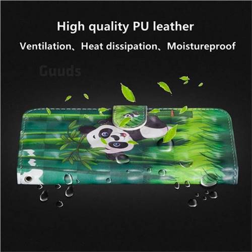 Climbing Bamboo Panda 3D Painted Leather Wallet Case for Motorola Moto ...