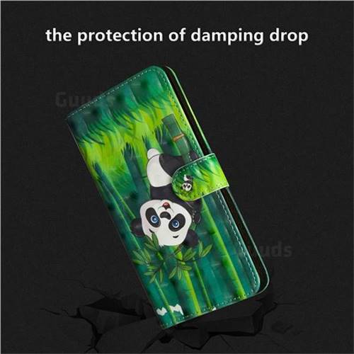 Climbing Bamboo Panda 3D Painted Leather Wallet Case for Motorola Moto ...