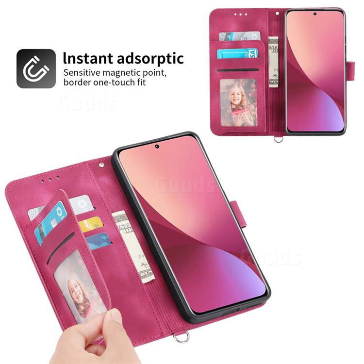 Skin Feel Embossed Lace Flower Multiple Card Slots Leather Wallet Phone ...