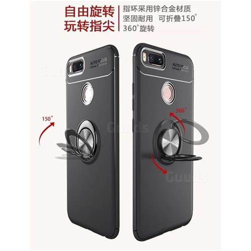 Auto Focus Invisible Ring Holder Soft Phone Case for Xiaomi Mi A1 / Mi ...