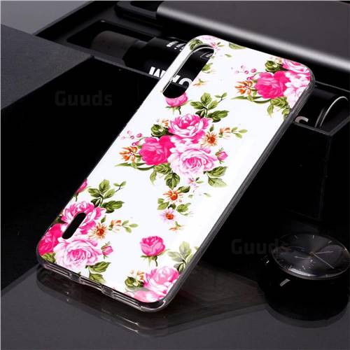 Peony Noctilucent Soft TPU Back Cover for Xiaomi Mi A3 - Xiaomi Mi A3 ...